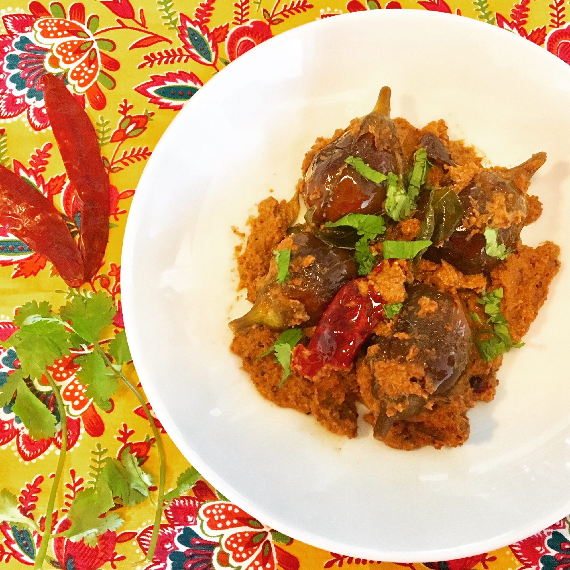 Bhagara Baigan (slow cooked Eggplants with Peanut and Sesame paste ...